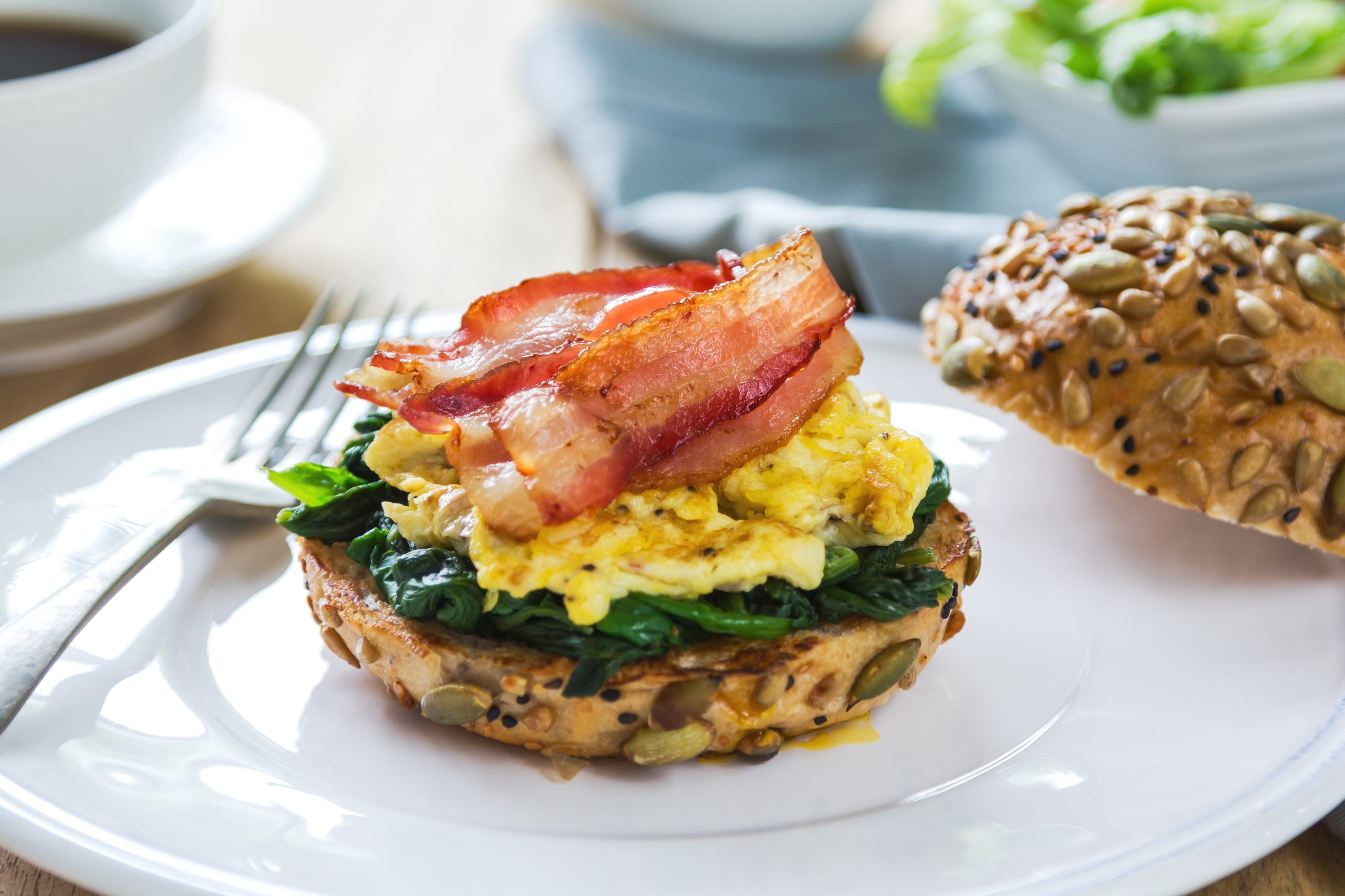 Egg and Spinach Sandwich - A Healthy Morning Boost