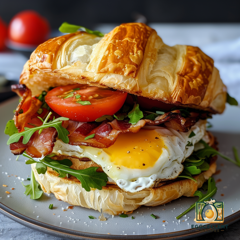 Croissant Breakfast Sandwich - A Luxurious Morning Treat