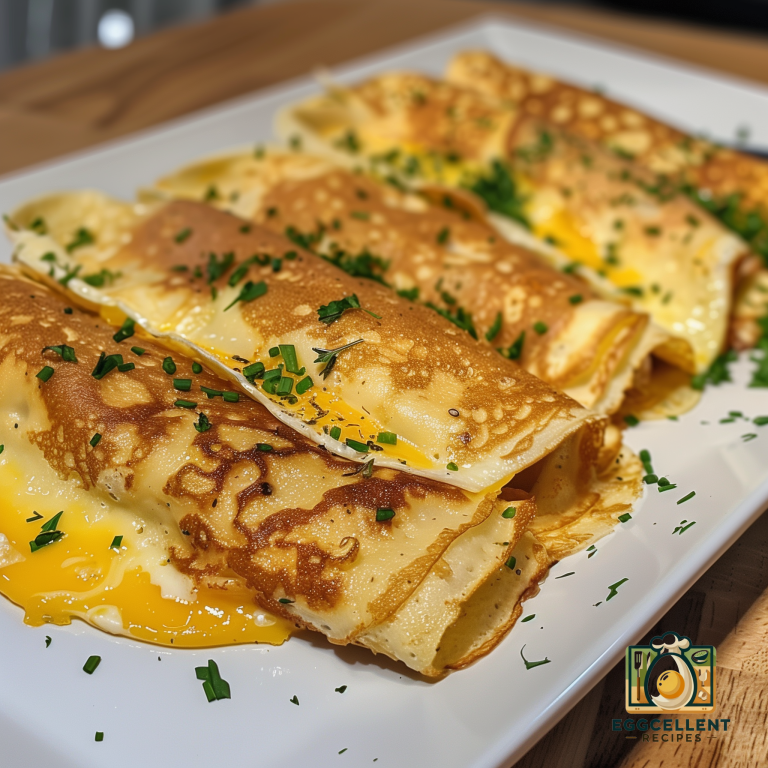 Scrumptious Egg and Cheese Crepes: A Savory Delight