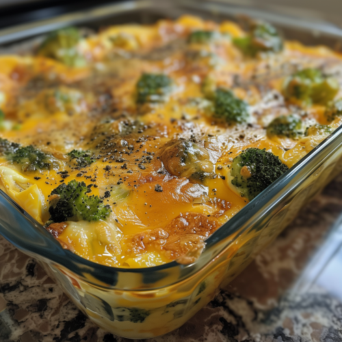 Cheesy Egg and Broccoli Casserole