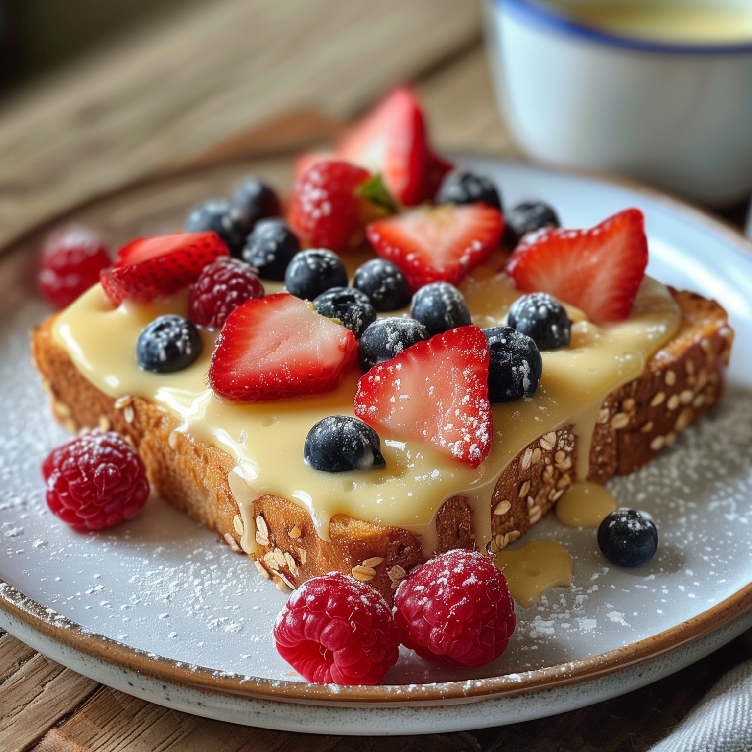 Custard Yogurt Toast