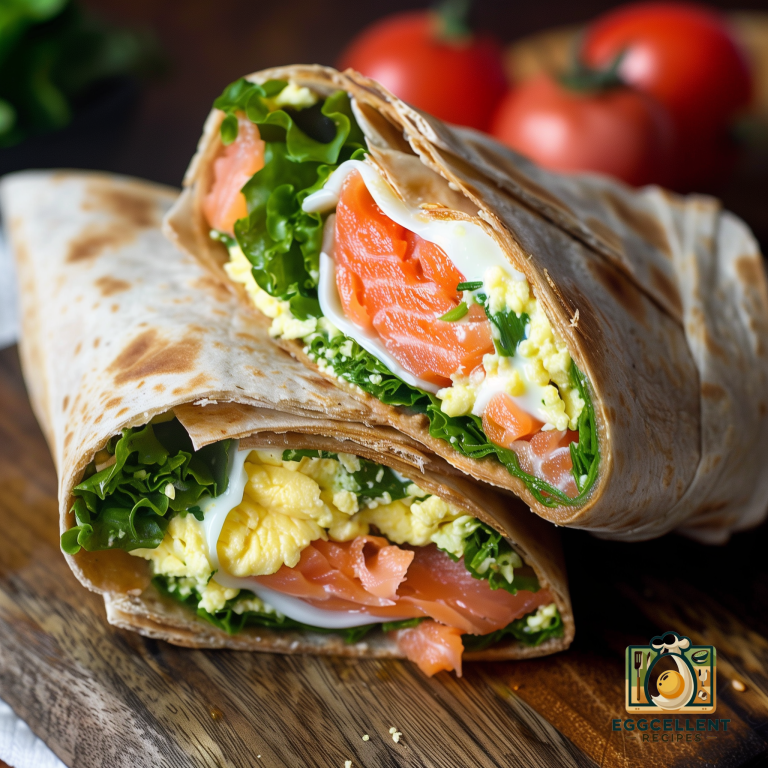 Smoked Salmon Egg Wrap