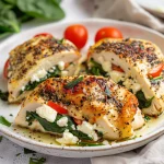 Spinach and Feta Stuffed Chicken Breast