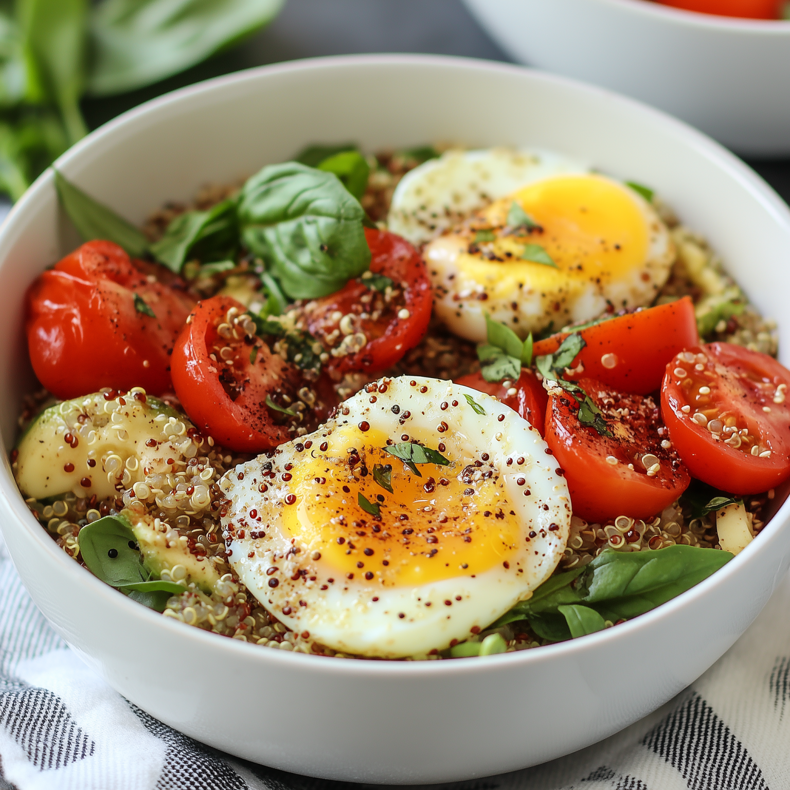 Egg and Quinoa Breakfast Bowl