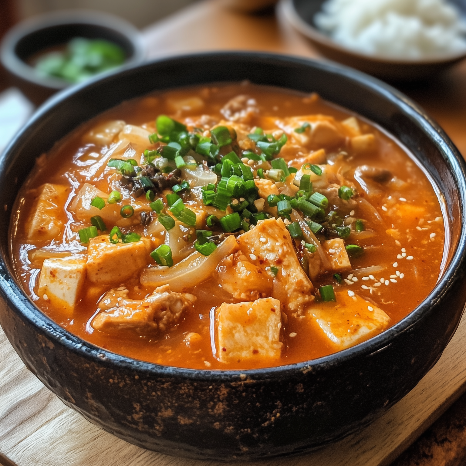 Korean Soybean paste stew (Doenjang Jjigae)