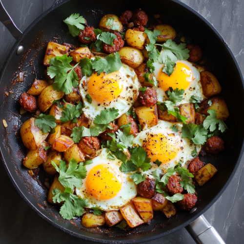Chorizo & Egg Hash