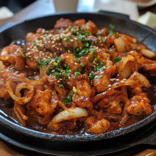Dakgalbi (Korean spicy chicken)