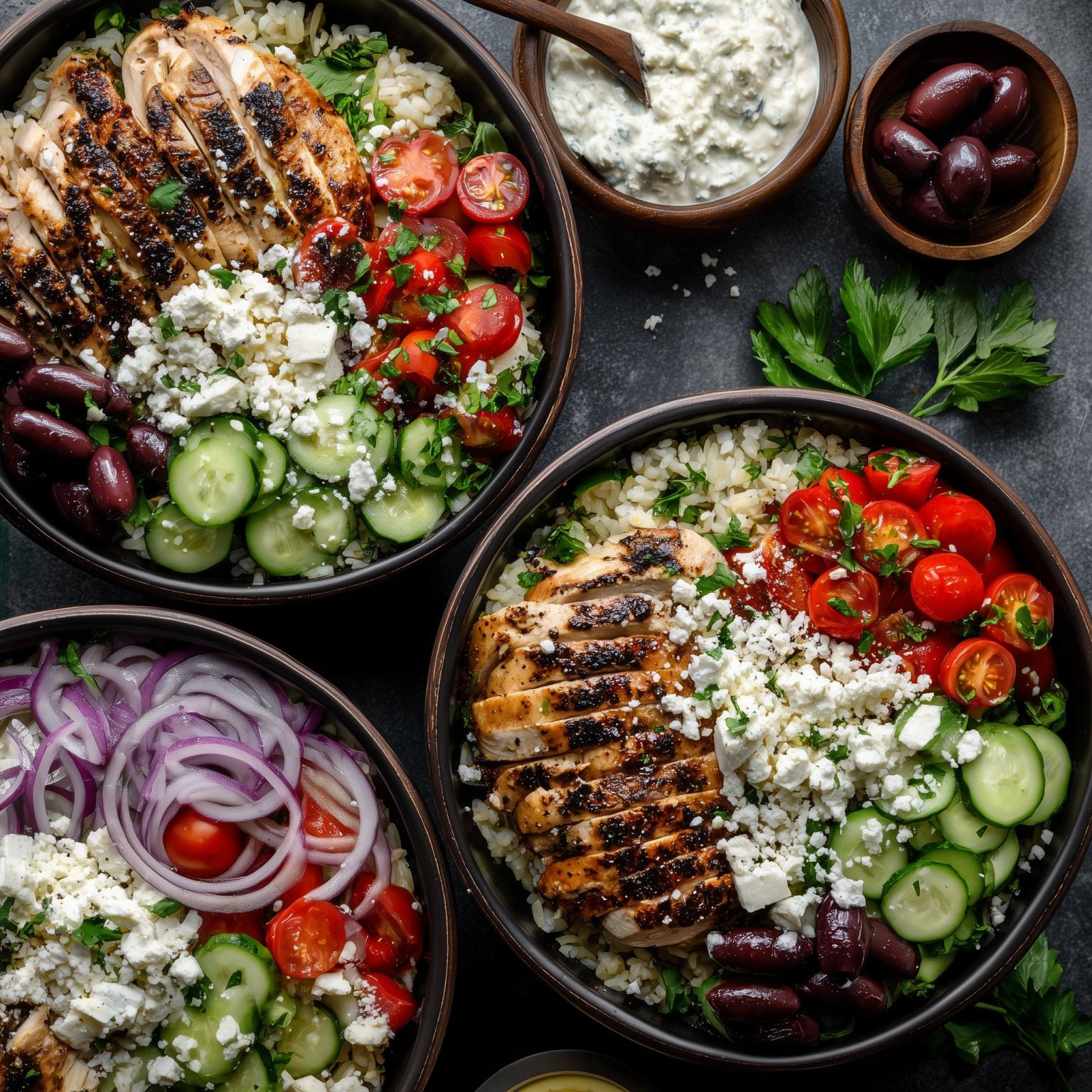 Greek Chicken Bowls