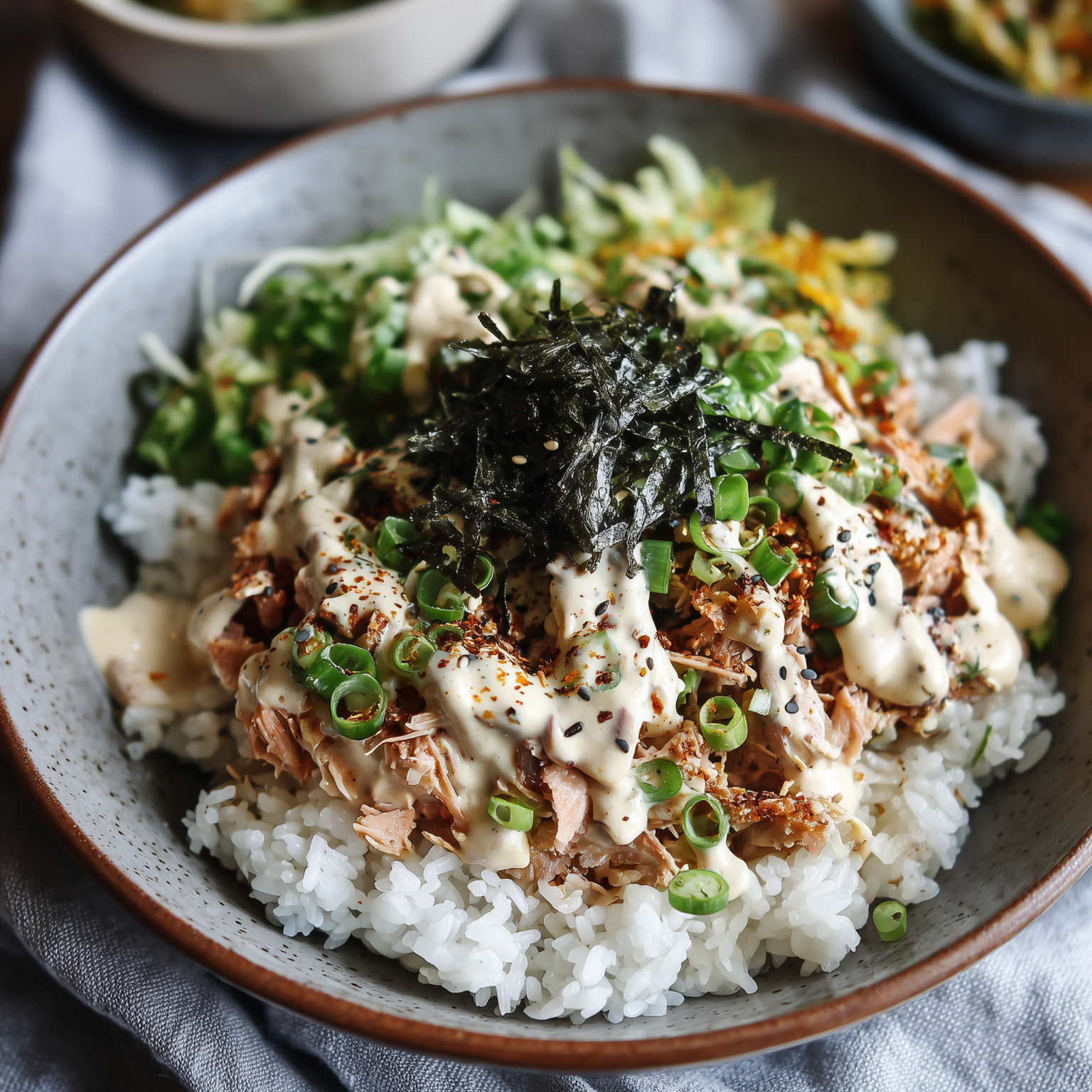 Korean Tuna Mayo Rice Bowl